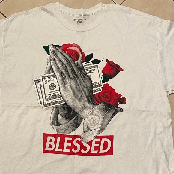 Gildan | Shirts | Blessed Praying Hands Roses Money Tshirt Unisex ...